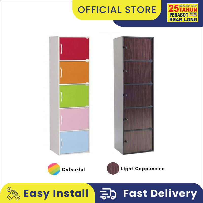 KLSB Almari 5 Pintu / Almari Serbaguna/ 5 Door Storage Box ...