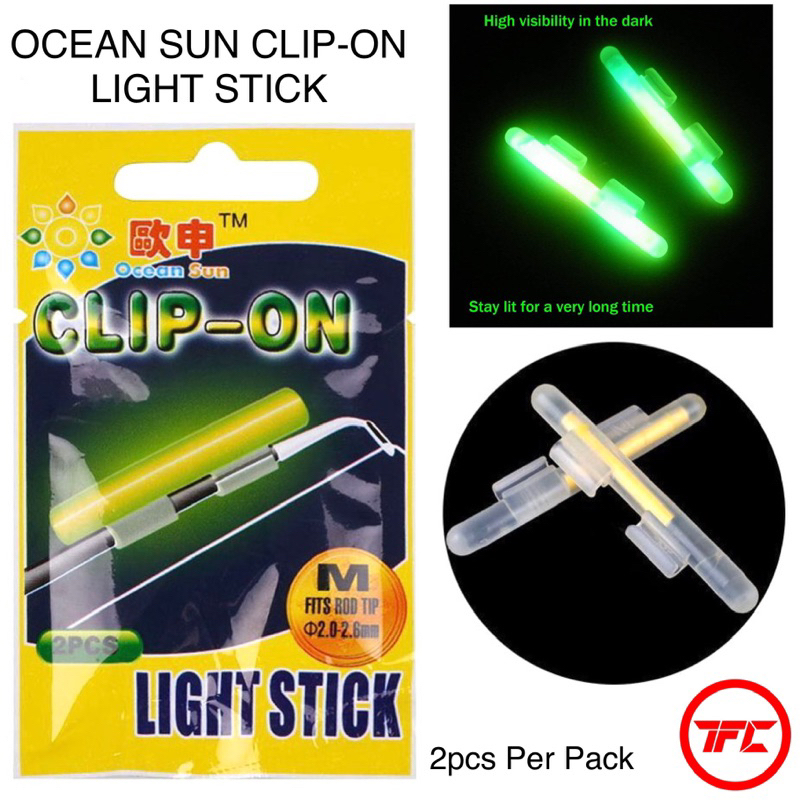 Ocean Sun Light Stick / Light Stick Clip On Fishing Outdoor Glow in ...