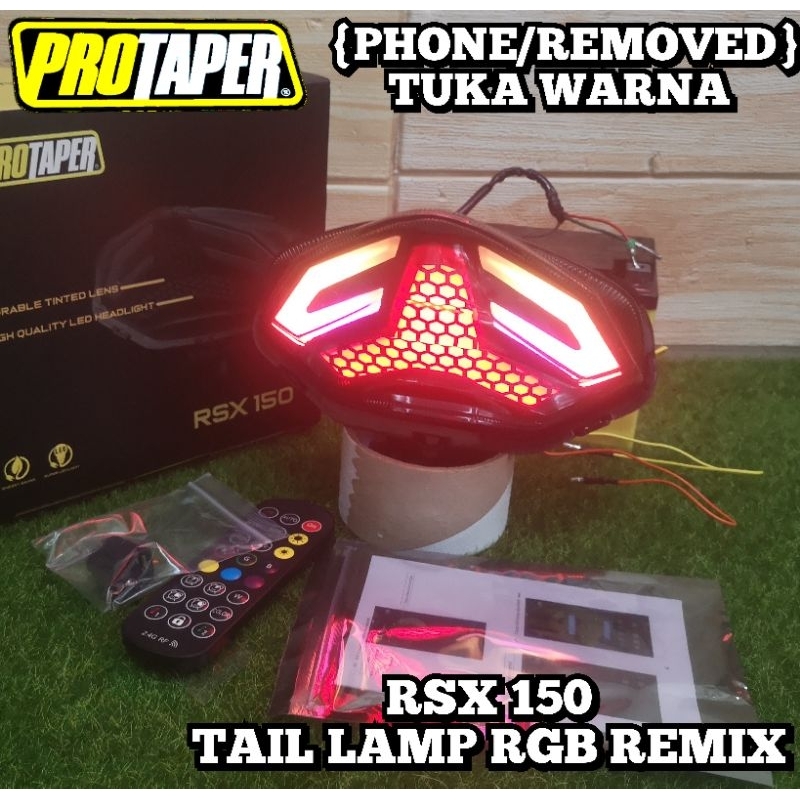 RSX RSX150 PROTAPER TAIL LAMP RGB {PHONE/REMOVED} CONTROL TUKA WARNA 🇲🇾 ...