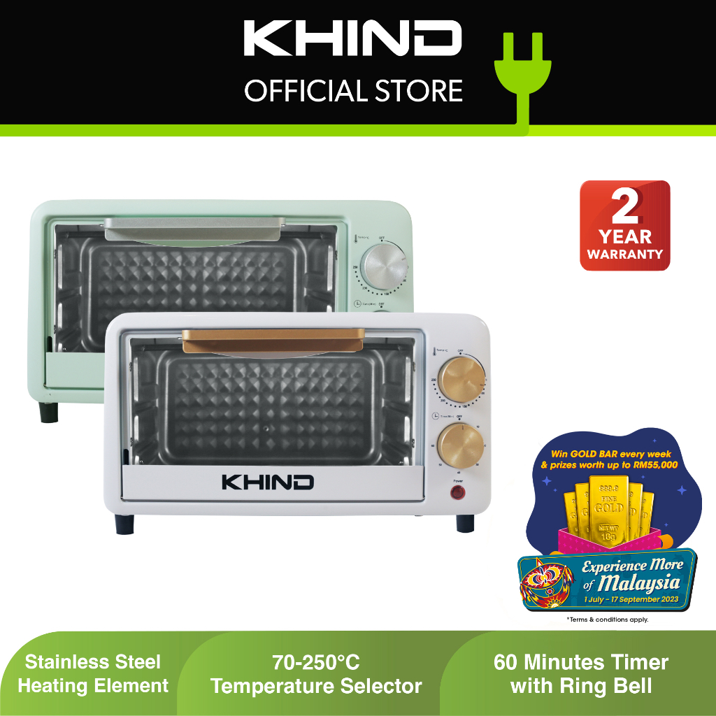 KHIND Ketuhar Elektrik | Electric Oven (10L) OT10 | Shopee Malaysia
