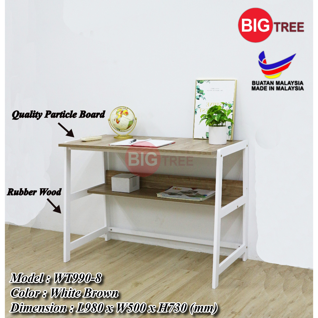 Big Tree Modern Study Table / Computer Table / Computer Desk / Meja ...
