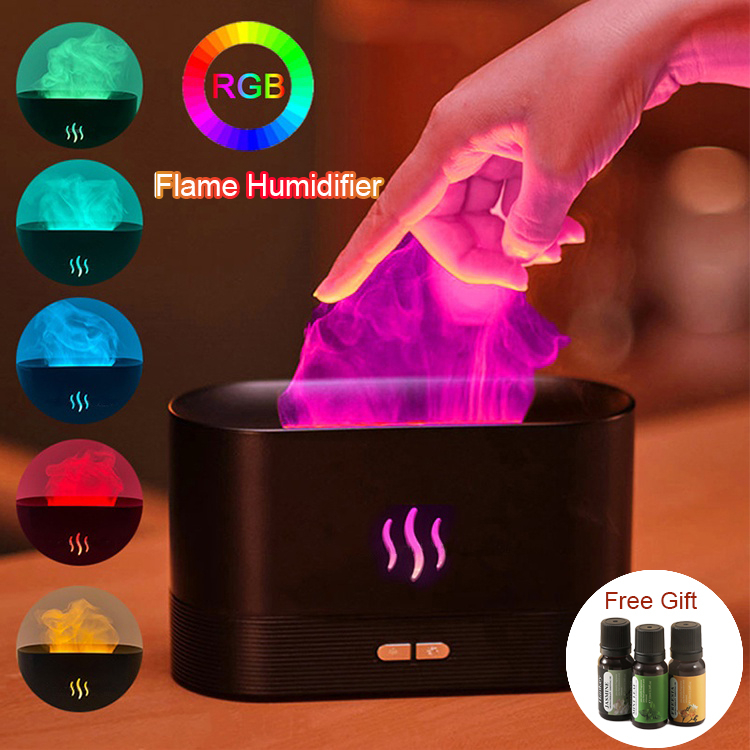 Colorful Flame Humidifier Essential Oil Aroma Diffuser air humidifier ...