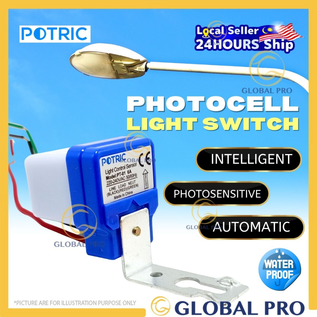 Auto On Off Photocell 6A Automatic Light Switch Photoswitch Street ...