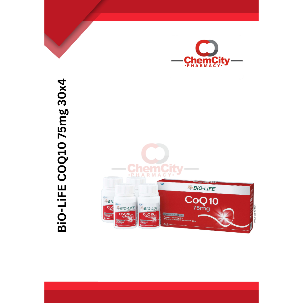 BiO-LiFE CoQ10 75mg (30's & 4x30's) | Shopee Malaysia