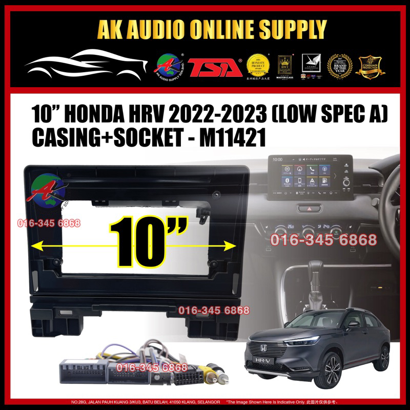 Honda HRV 2022 -2023 ( Low Spec A ) Android 10'' inch Casing + Socket ...