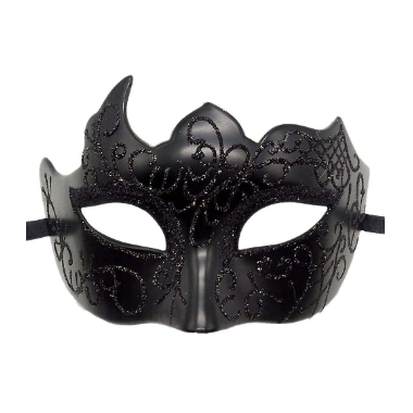 MSIA Ready Stock/ Black Deluxe Party Mask For Men Vintage Venetian ...