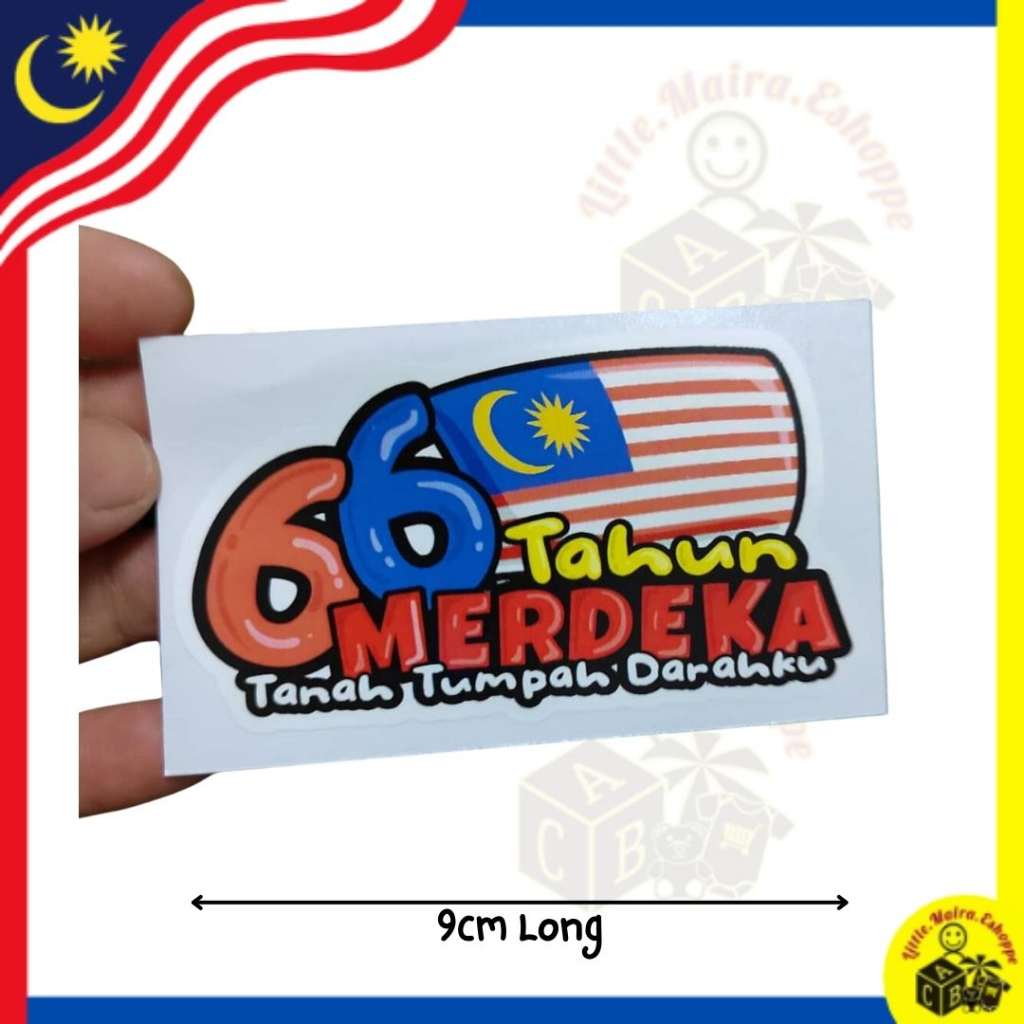 MERDEKA Sticker Temporary Tattoo Face Malaysia Flag Tatu Sementara ...