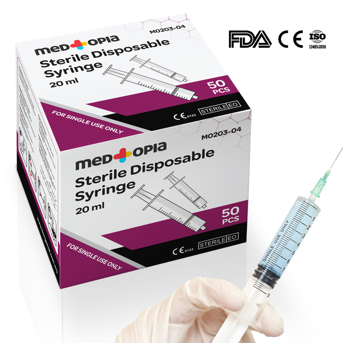 Medtopia Disposable Syringe Sterile 20ml Luer Slip x 50's | Shopee Malaysia