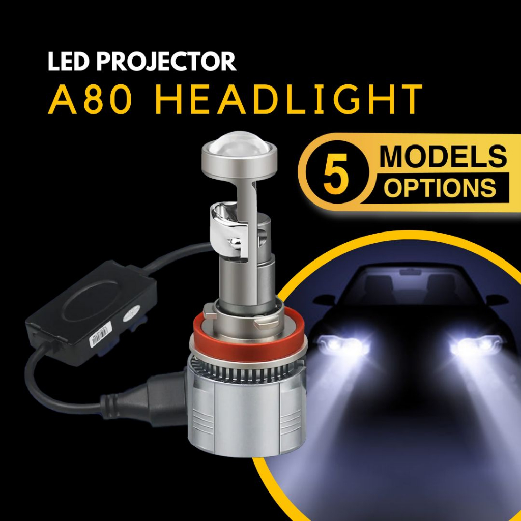 *1 Year Warranty* 2PCS LED Projector Headlight 100W Decoder Headlight ...