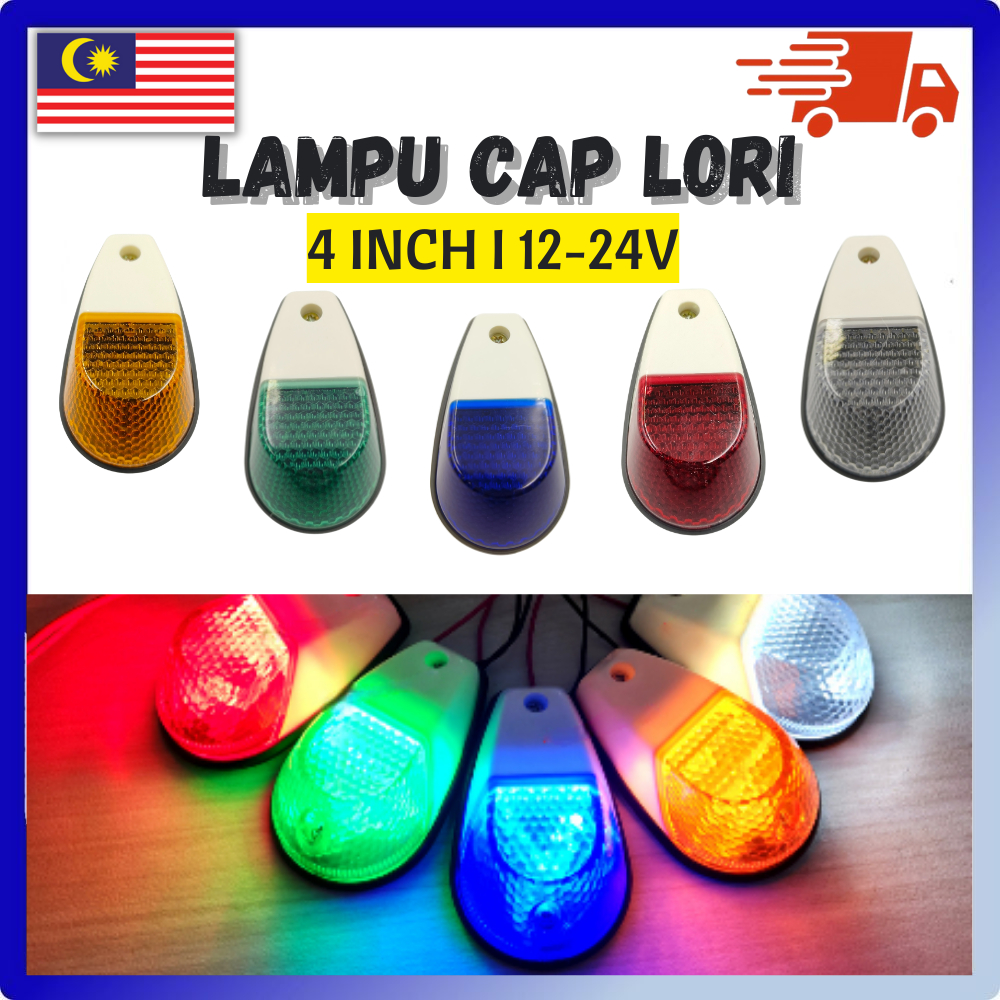 GBS CAR LED Lampu Cap Lori Mini Marker Lamp 12V 24V Lorry Roof Light ...