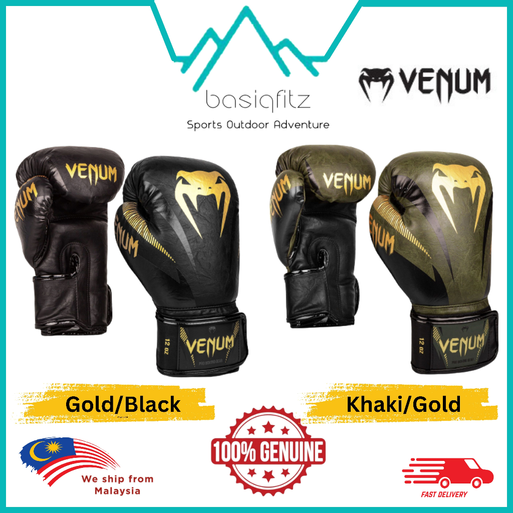 Venum Impact Boxing Gloves Muay Thai MMA Fighting Punching Sparring ...