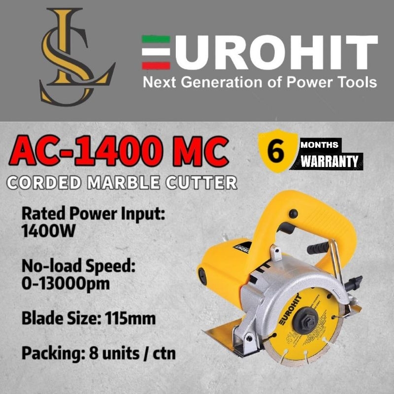 LS GEMILANG EUROHIT 115mm 1400W Multi-functional Marble Cutter Cutting ...