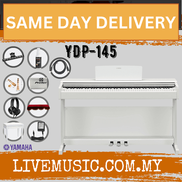 Yamaha Arius YDP-145 88-Keys Digital Piano with Headphone and Bench - ( YDP145 / YDP 145 ...