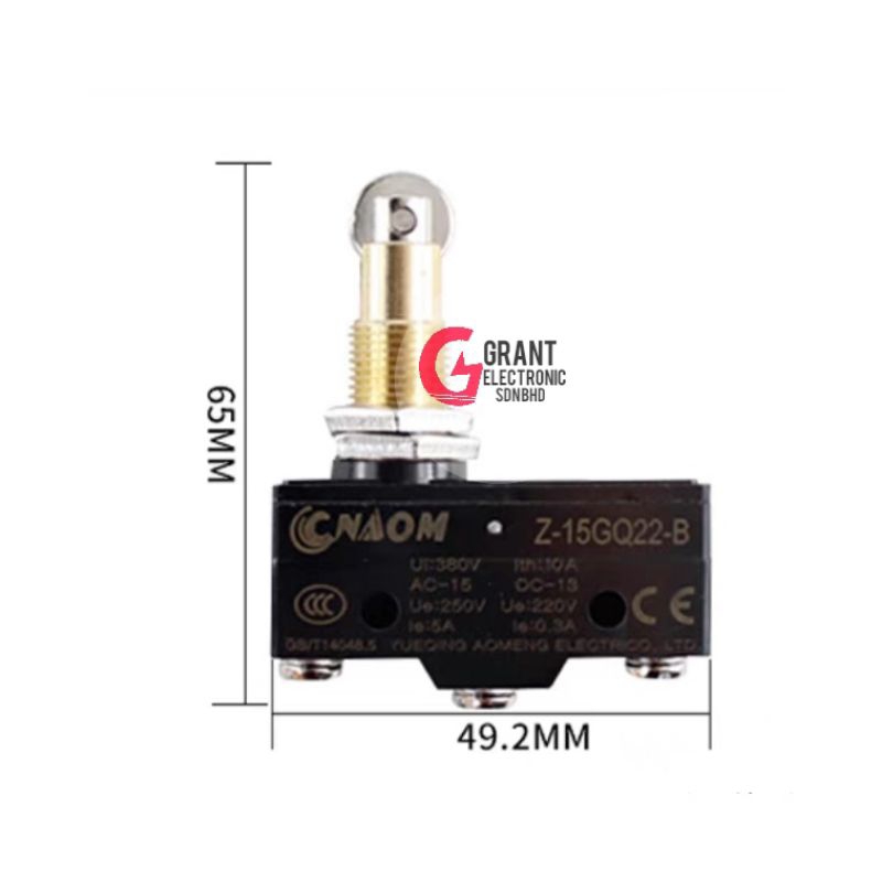 Z-15GW2-B Z-15GW22-B Z-15GQ-B Z-1 Z-15GQ21-B Z-15GQ22-B Z-15GD-B Z-15GW-B 15A Micro Switch limit ...