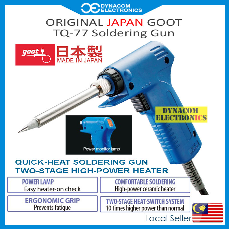 ORIGINAL JAPAN GOOT TQ77 Quick-Heat Soldering Gun [Alat Pemateri Pistol ...