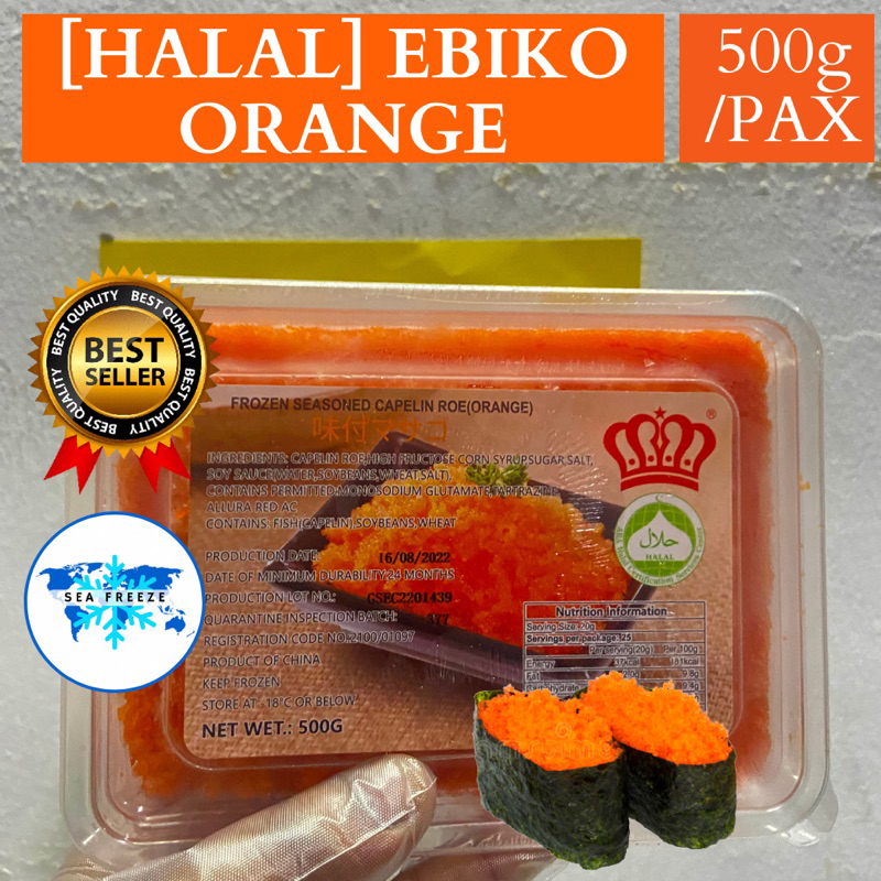 [HALAL][ORANGE] Ebiko 500gram/pack | Shopee Malaysia