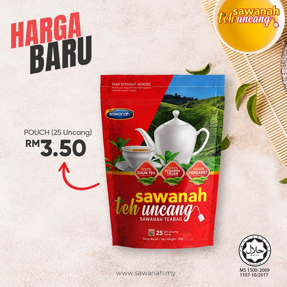TEH UNCANG SAWANAH. 100% ASLI Tanpa Pengawet Tanpa Pewarna 25 Uncang ...