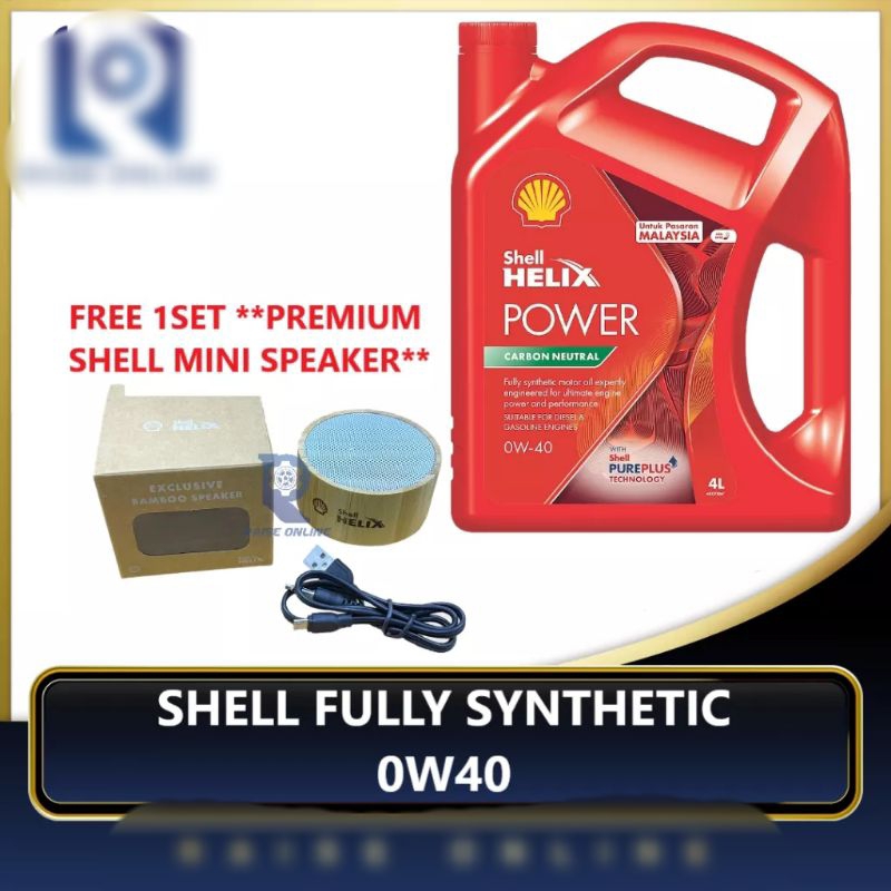 【Ready Stock】SHELL HELIX POWER 0W40 FULLY SYNTHETIC ENGINE OIL - 4 ...