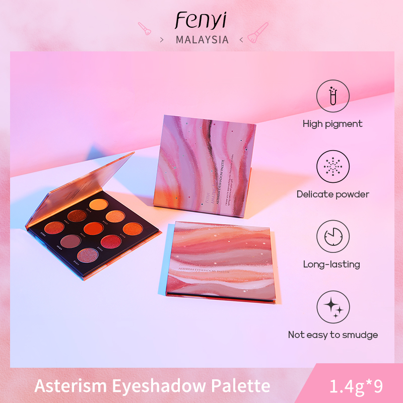 Fenyi Asterism 9 Colors Shiny Eyeshadow Palette Pigment Shimmer Matte ...