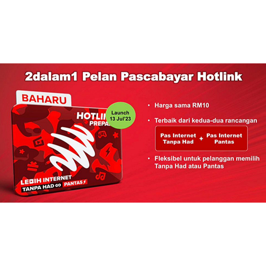 Hotlink UNLIMITED Internet and Call 5G Prepaid Sim | Shopee Malaysia