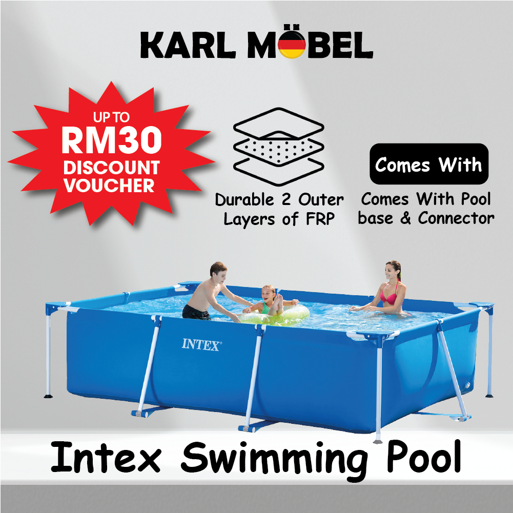 Intex Bestway swimming pool large Kolam renang besar Intex rectangular ...