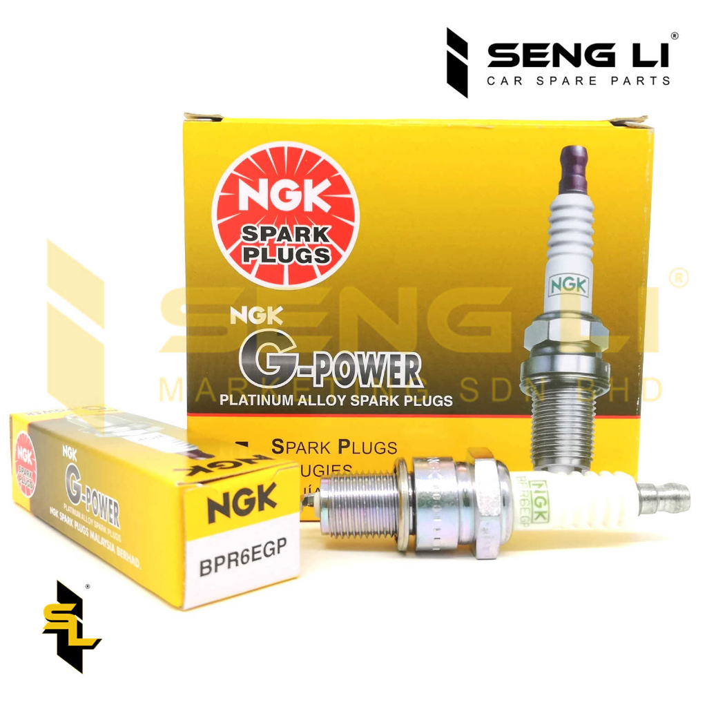 NGK G-POWER SPARK PLUG-BPR6EGP FOR SAGA/ WIRA/ ISWARA/ KANCIL | Shopee ...