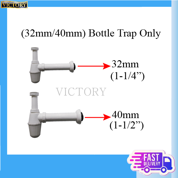 [ 32MM/40MM] PVC Plastic Bottle Trap | Shopee Malaysia