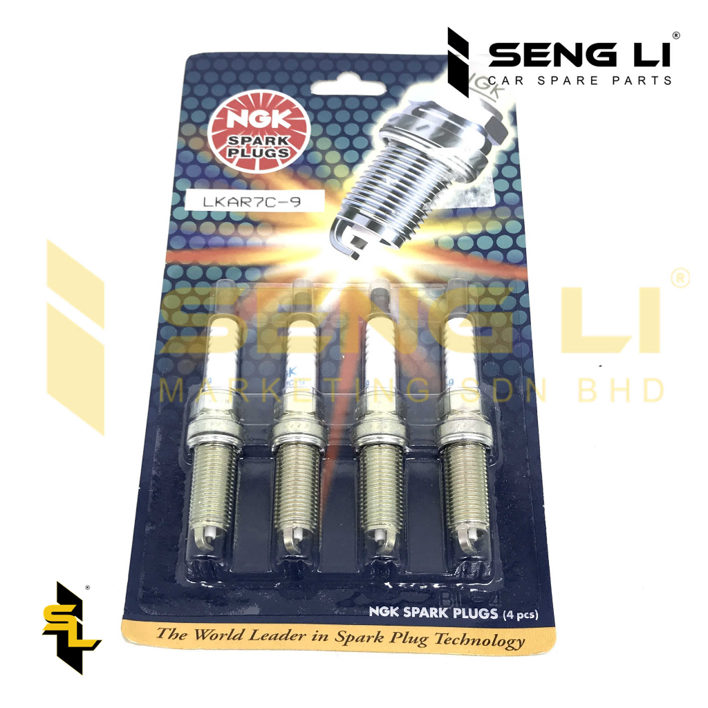 100% ORIGINAL PROTON IRIZ NGK SPARK PLUG LKAR7C-9 (1SET-4PCS) | Shopee ...