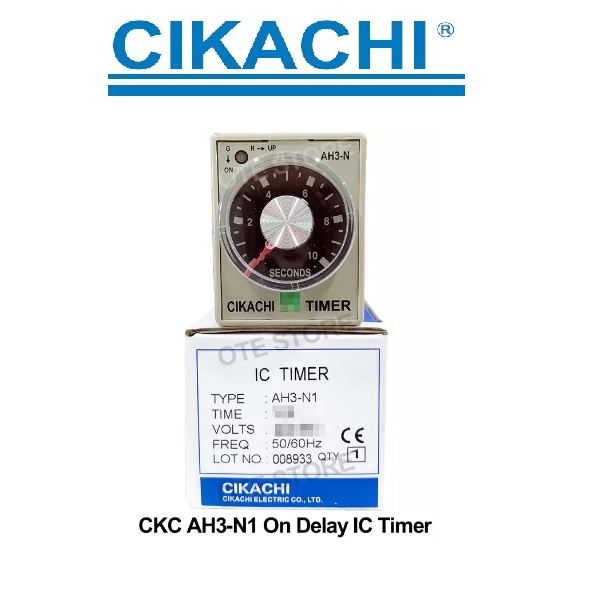 CKC CIKACHI AH3-N1 240VAC 8PIN TIMER RELAY (10s, 30s, 60s, 6m, 10m ... CKC CIKACHI AH3-N1 240VAC 8PIN TIMER RELAY (10s, 30s, 60s, 6m, 10m ...