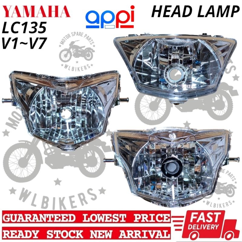 YAMAHA LC LC135 V1 V2 V3 V4 V5 V6 V7 HEAD LAMP HEAD LIGHT LAMPU BESAR DEPAN -HOT ITEM- | Shopee ...