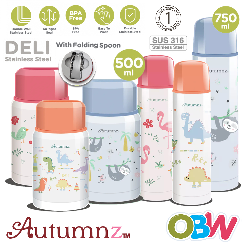 Autumnz DELI Stainless Steel Vacuum Food Jar (500ml) | DELI Stainless ...