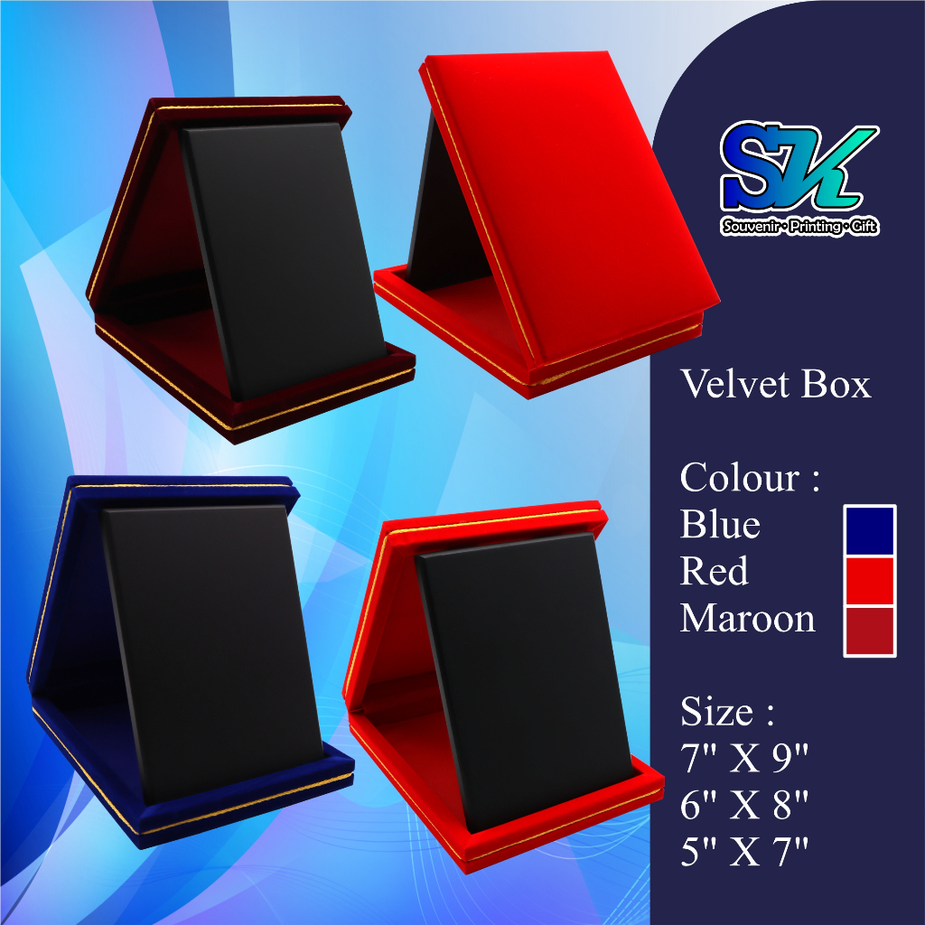 Plain velvet box without printing/ kotak baldu tanpa printing/ 绒盒没有印刷 ...
