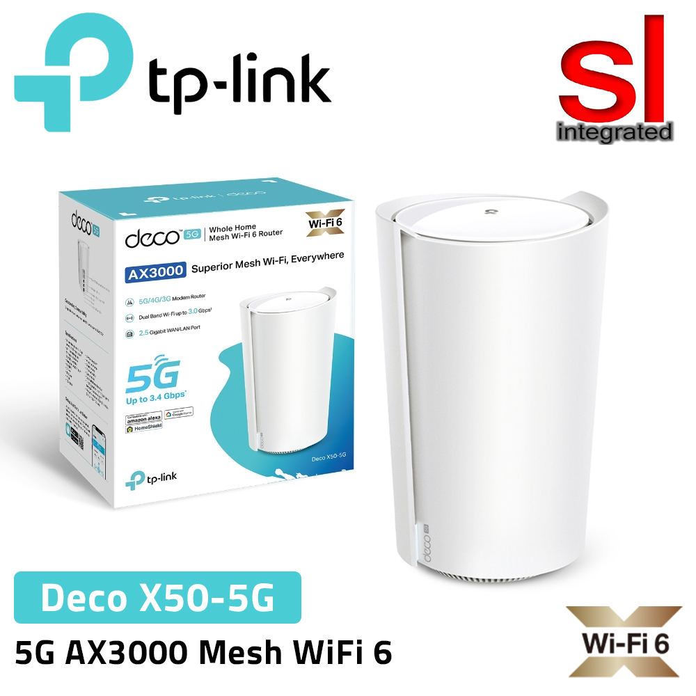 TP-Link Deco X50-5G 5G AX3000 Whole Home Mesh WiFi 6 Router | Shopee ...