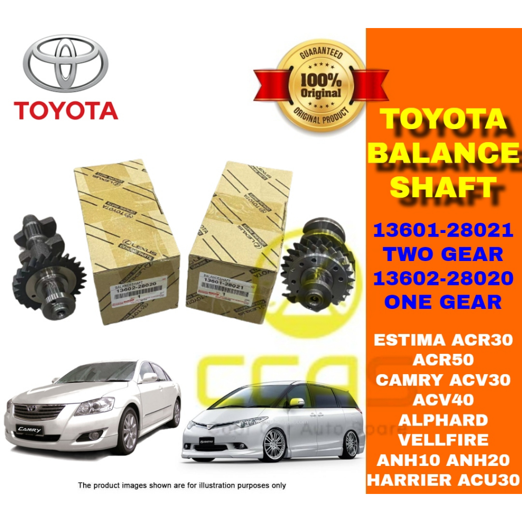 TOYOTA BALANCE SHAFT 2PCS ESTIMA ACR30 ACR50 CAMRY ACV30 ACV40 ALPHARD ANH10 ANH20 HARRIER ACU30 ...