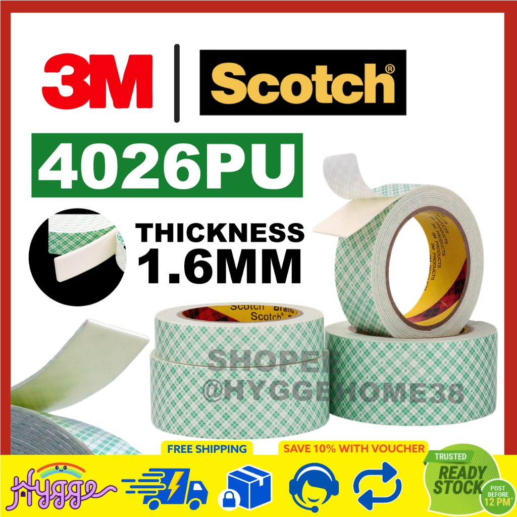 3M Double Coated PU Foam Tape For Soap Dispenser Mounting Indoor ...