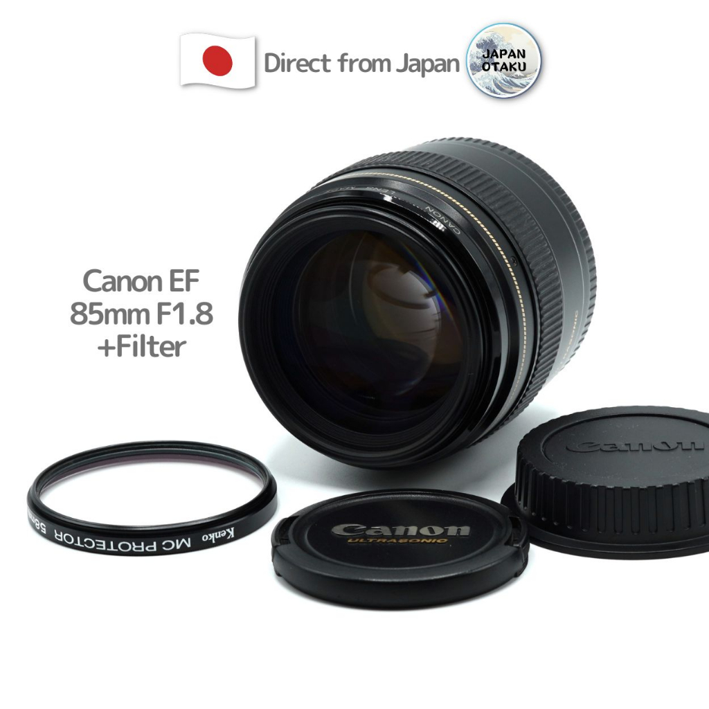 [Used in Japan] Canon EF 85mm f/1.8 USM AF / MF camera lens Released in ...