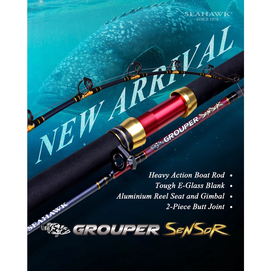 SEAHAWK GROUPER SENSOR FISHING ROD 1PIC/B.JOIN | Shopee Malaysia