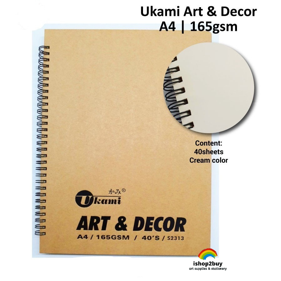 Sketch Book Art & Decor Ukami A5 A4 Art Diary Ring Sketch Book 40 ...