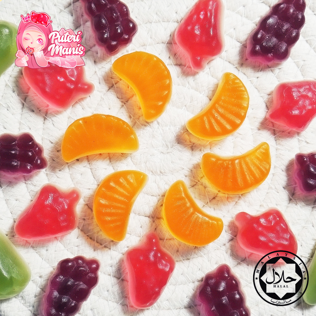 Bebeto Lovely Fruits Soft Candy 100g/ 200g/ 1kg | Halal Certified by ...