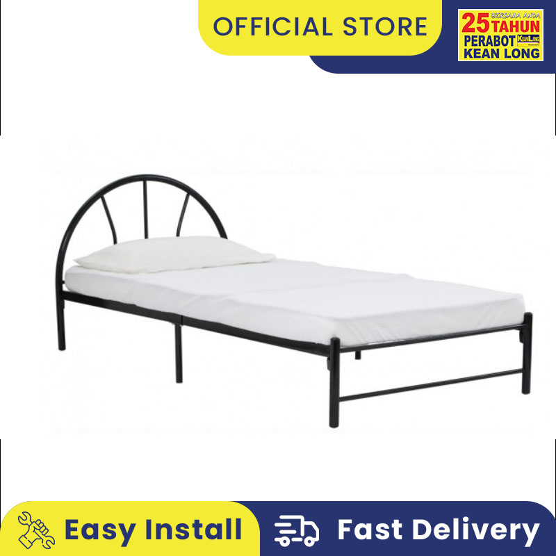 KLSB Metal Solid Bed Frame / Single Bed / Katil Bujang besi / Bingkai ...
