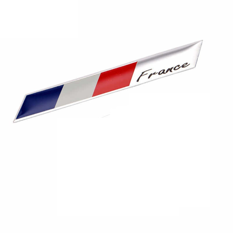 France F1 Flag Side Marker Fender Sticker French Logo Metal Badge ...