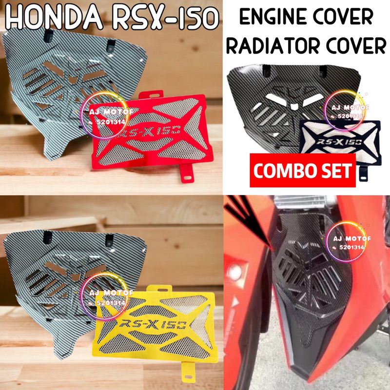 HONDA RSX150 WINNER-X RADIATOR NET ALLOY / ENGINE COVER CARBON RSX 150 ...
