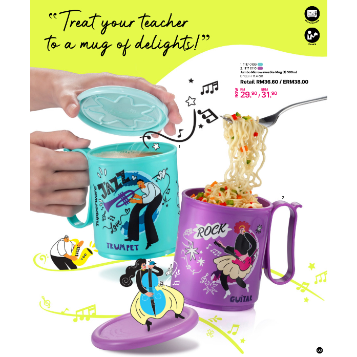 Tupperware Jumbo Microwaveable Mug ( 1pc ) 500ml | Shopee Malaysia