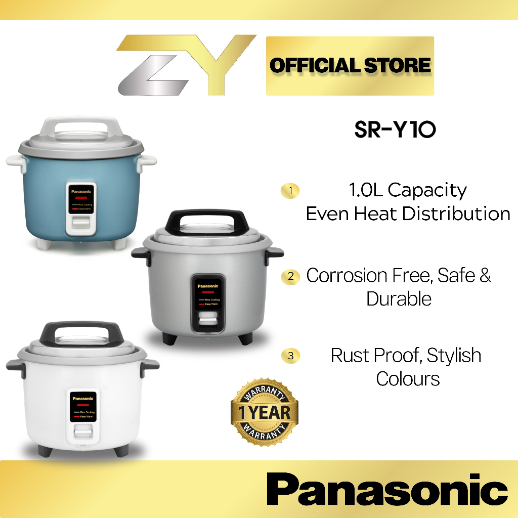 Panasonic Rice Cooker Periuk Nasi SR-Y10G Conventional Small Mini Aluminium Pan Rust Proof (1.0L ...