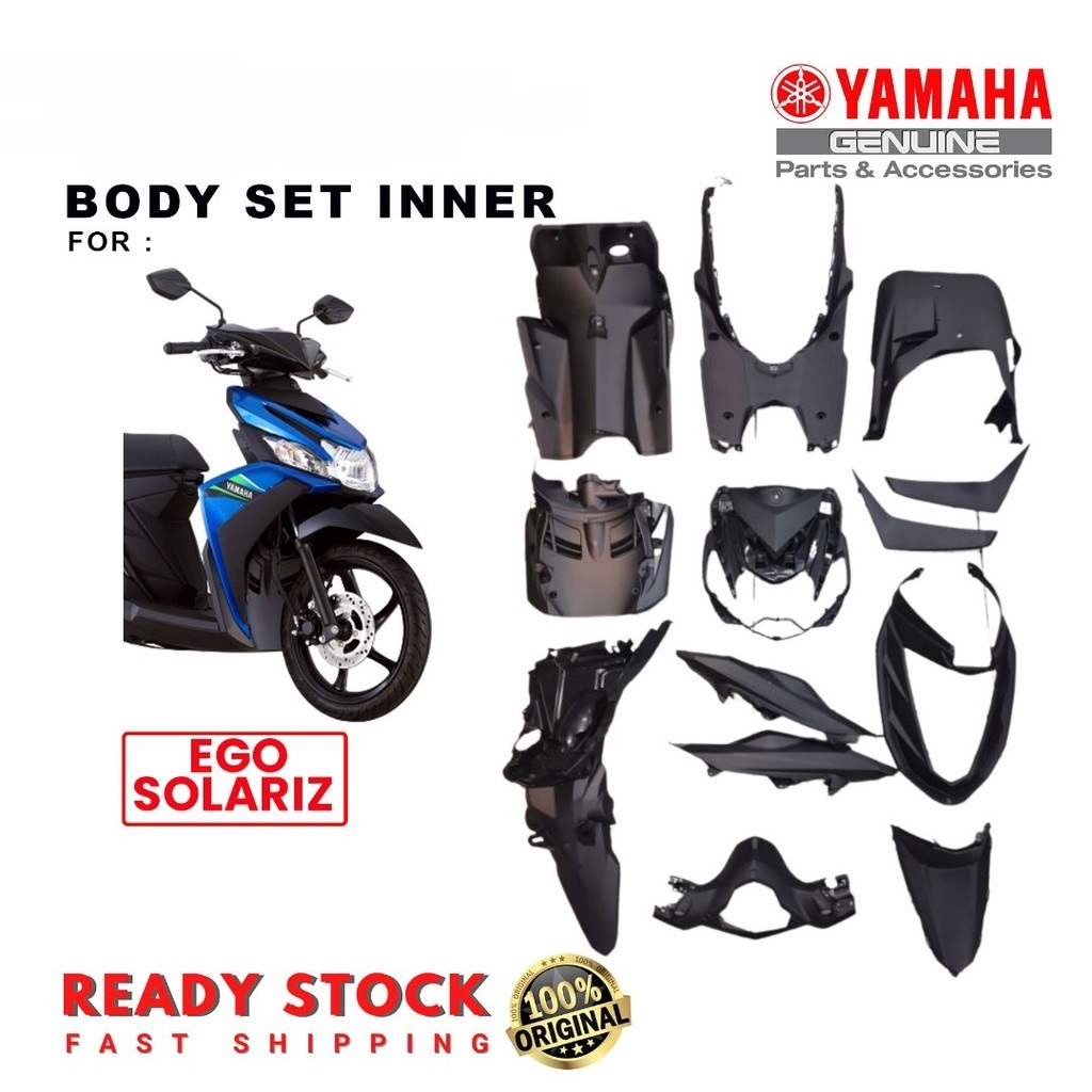 (DIJAMIN 100%ORIGINAL)Yamaha EGO SOLARIZ Original Inner Cover Full Set ...