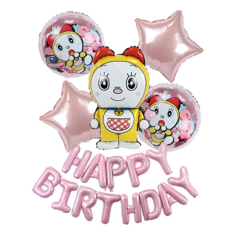 Doraemon Dorami Sizuka Giant Sunyo Cartoon Foil Balloon Big Size ...