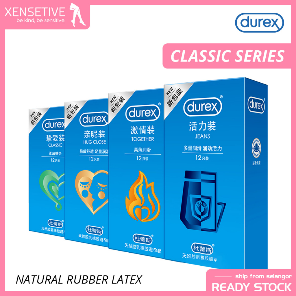 DUREX Classic Series Mass Lubrication Comfortable Soft & Smooth Passion ...