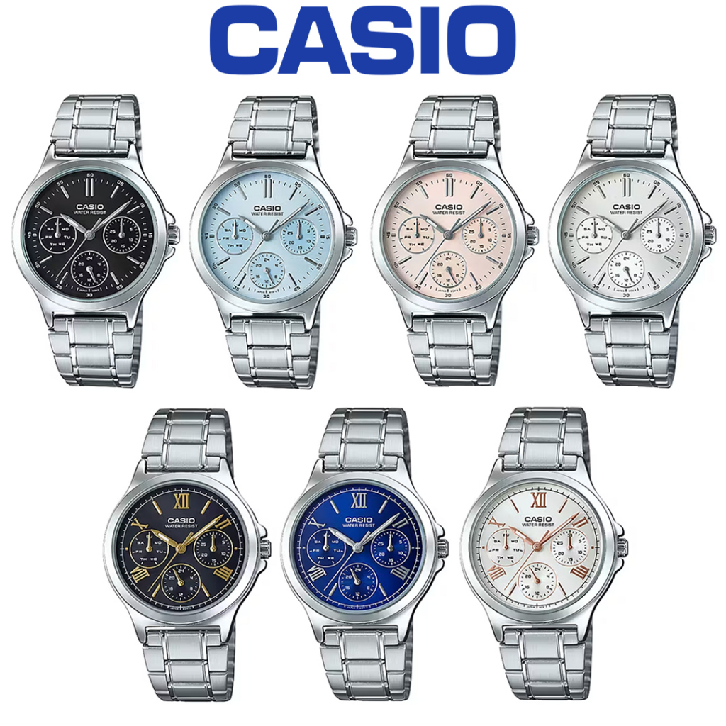 Casio Series Multi-Hands Ladies Watch LTP-V300D | Shopee Malaysia