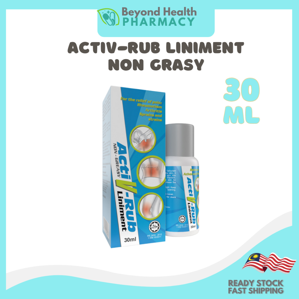 ACTIV RUB LINIMENT NON GRASY 30ML | Shopee Malaysia