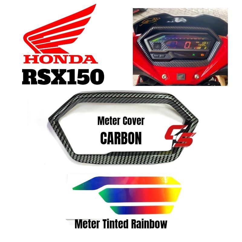 HONDA RSX RSX150 METER COVER CARBON & METER TINTED RAINBOW | Shopee Malaysia